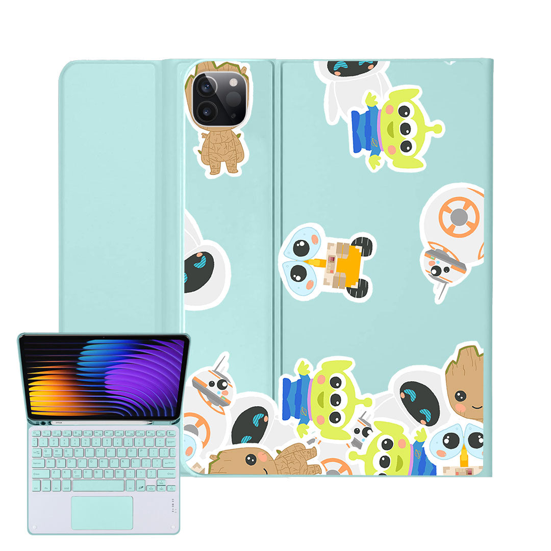 iPad / Android Tab Wireless Keyboard Flipcover - Buddy Space – Caseuphoria