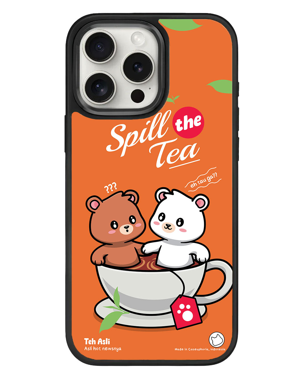 iPhone Standee Grip Case - Spill the Tea – Caseuphoria
