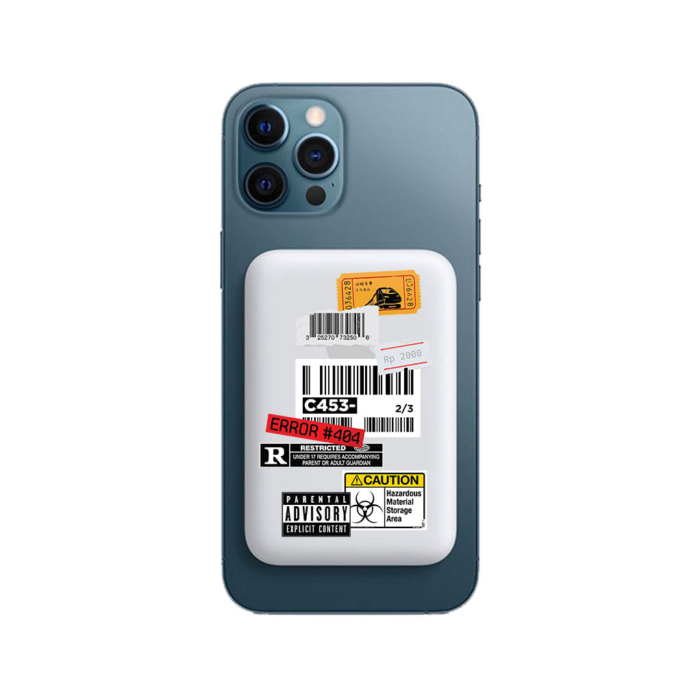 Magnetic Wireless Powerbank - Label Sticker Pack – Caseuphoria