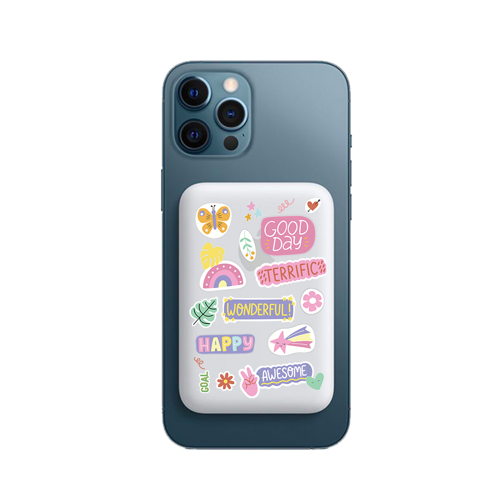 Magnetic Wireless Powerbank - Motivation Sticker Pack 2.0 – Caseuphoria