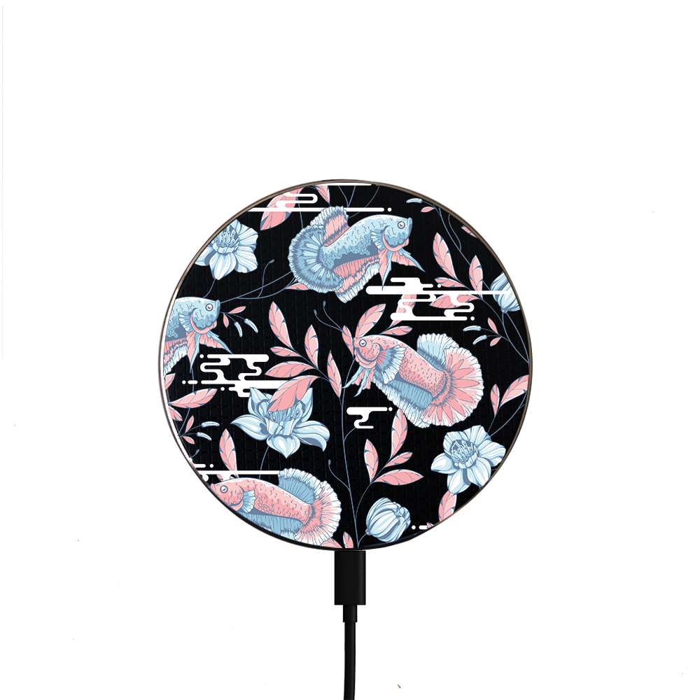 Universal Wireless Charger - Fish & Floral 3.0 – Caseuphoria