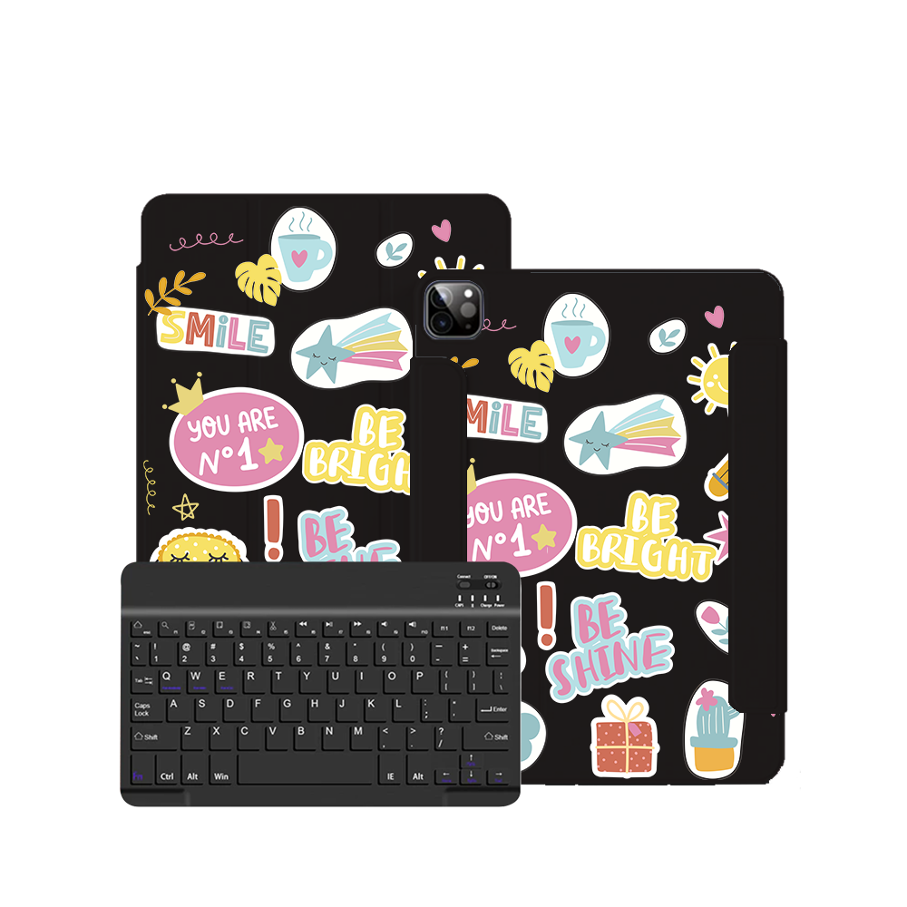 iPad / Android Tab Wireless Keyboard Flipcover - Self Love Sticker Pac ...